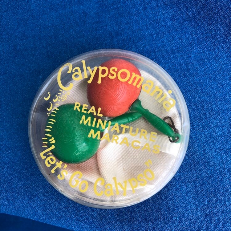 Vintage Calypsomania Miniature Calypso Maracas in Original Box Plastic ...
