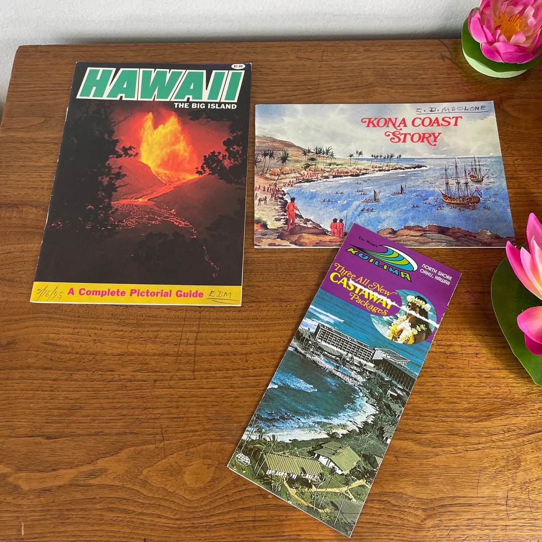 Vintage Hawaiian Picture Guide Book, Kona Coast Story, Hula Girls ...