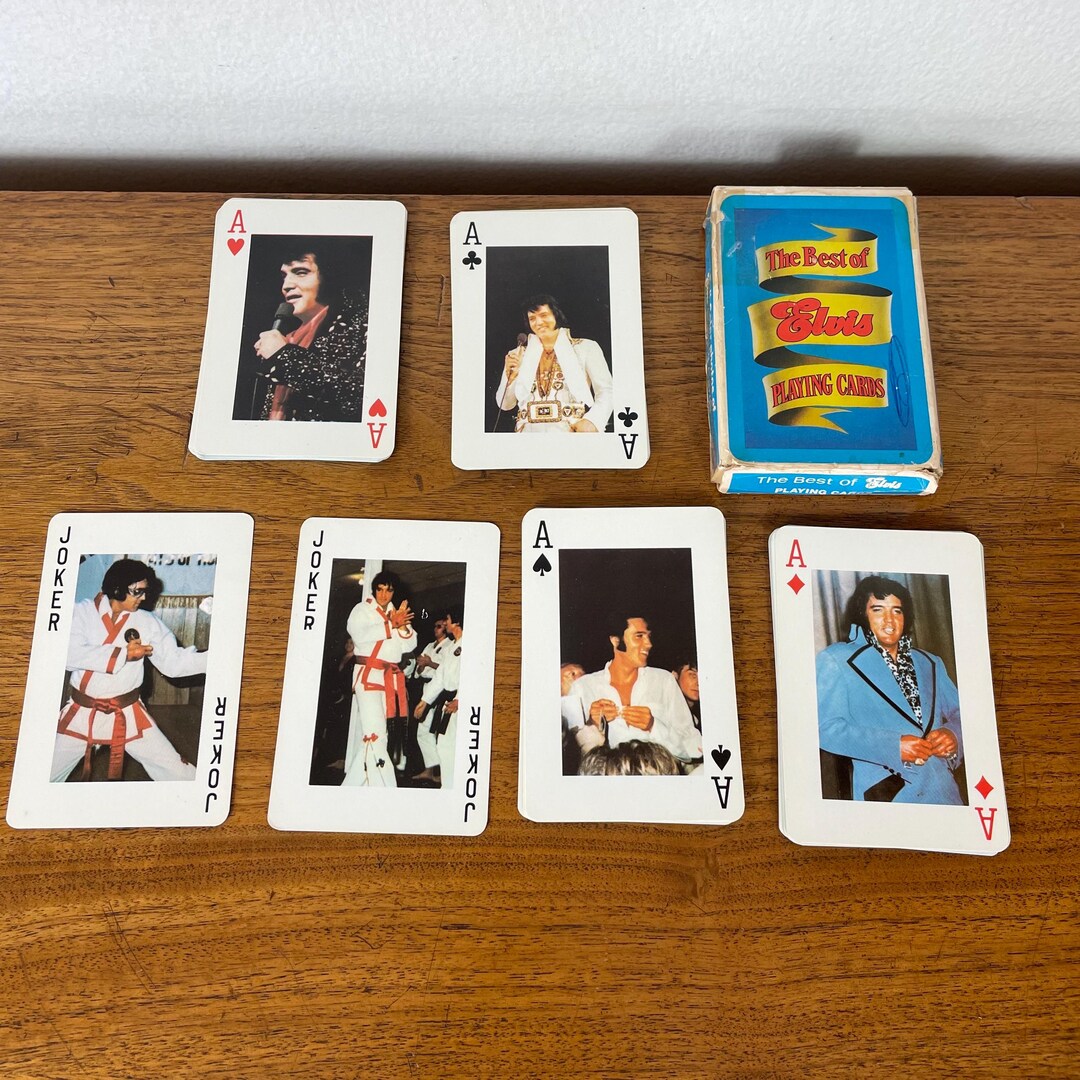 Vintage Elvis Presley Playing Cards, Full Deck With Box, the King of ...