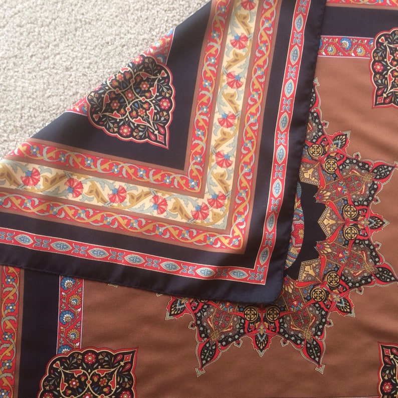 Vintage Elephant Scarf With Ethnic Mediterranean or Indian - Etsy