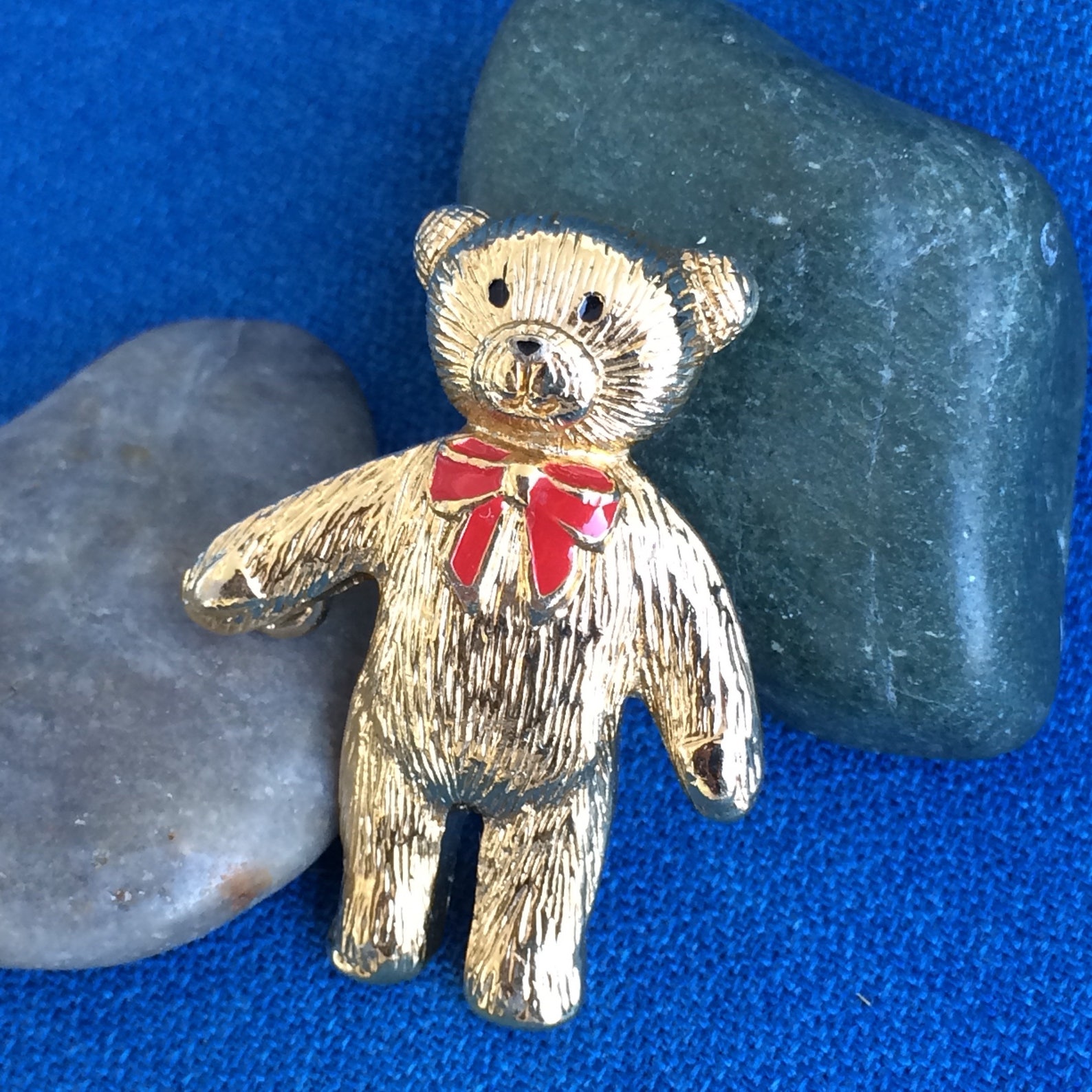 Vintage Teddy Bear Pin With Bow so Cute for Man Woman Child | Etsy