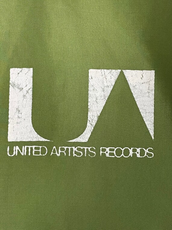 Vintage United Artists Records Jacket Green Zip Up Wi… - Gem