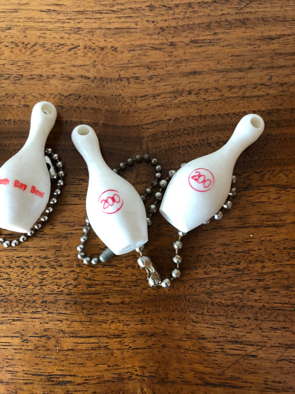 Vintage Miniature Bowling Pin Key Chain Set of 4 Keychains - Etsy