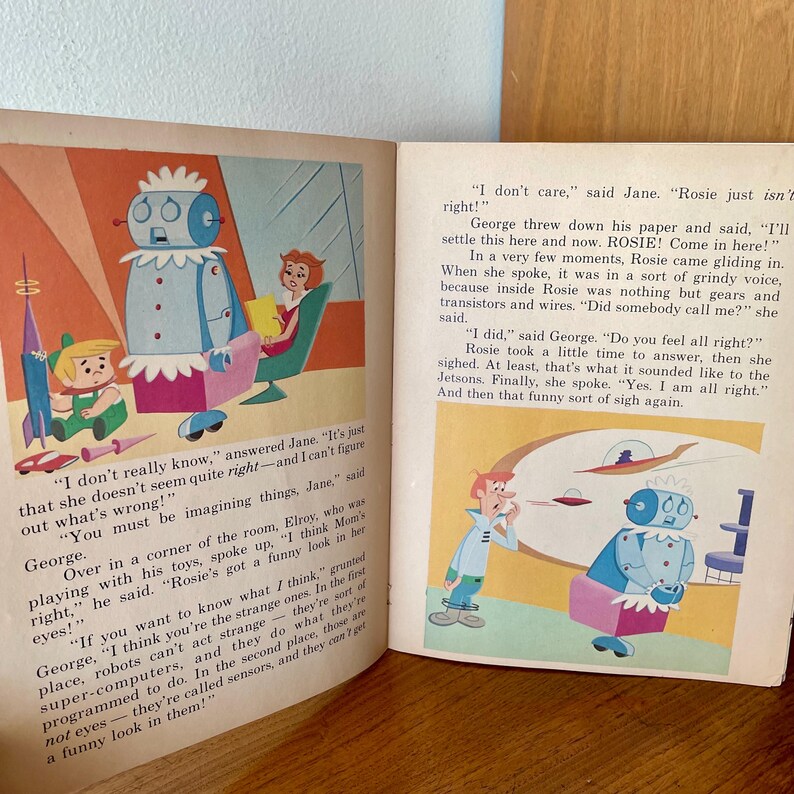 Vintage the Jetsons TV Show Cartoon Book Rosie the Robot Goes Haywire ...