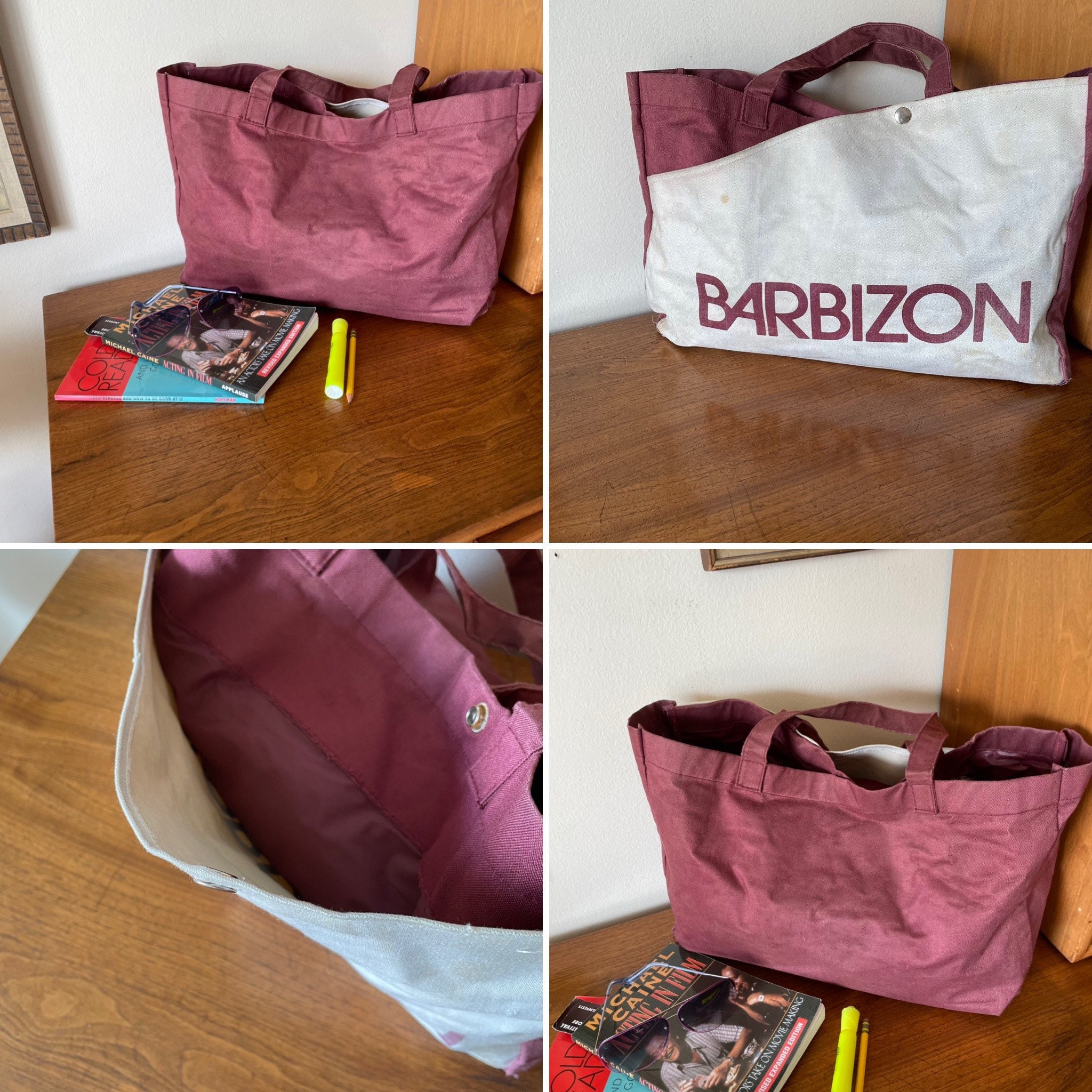 Vintage Barbizon Model Canvas Tote Bag Man or Woman Runway | Etsy