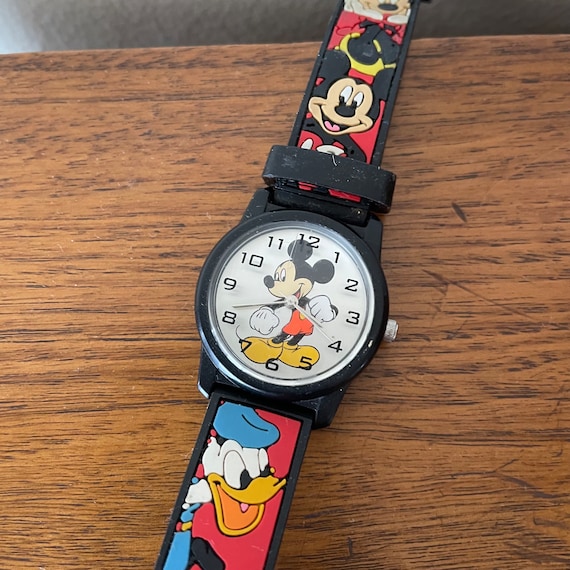 Vintage Mickey Mouse Watch, Walt Disney, Minnie, Dona… - Gem