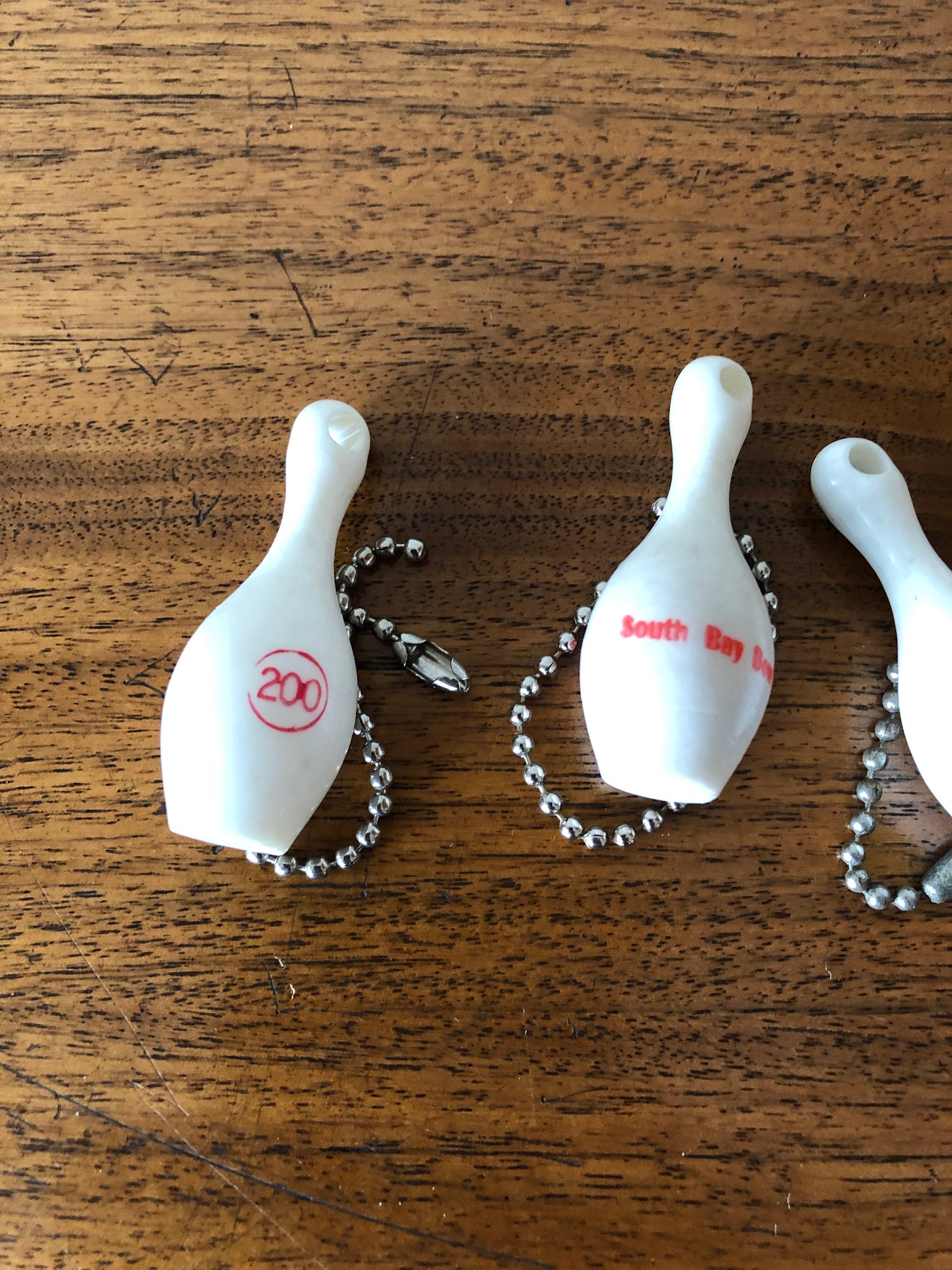 Vintage Miniature Bowling Pin Key Chain Set of 4 Keychains - Etsy