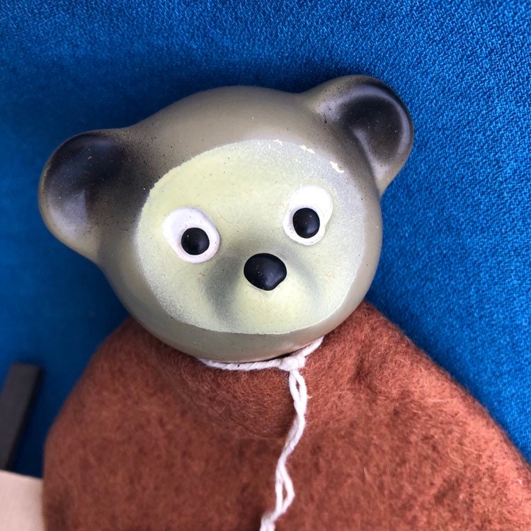 Vintage Teddy Bear Panda Hand Finger Puppet With Original Packaging ...