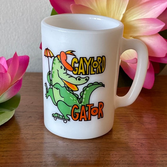 Vintage Avon Gaylord the Gator Milk Glass Cup Mug for Girl - Etsy