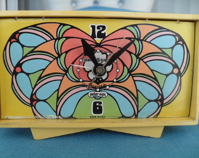 Vintage Peter Max Clock 60s 70s - Etsy