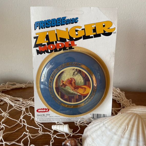 Vintage 80s Wham-o Frisbee Disc Zinger Model With Surfer on - Etsy