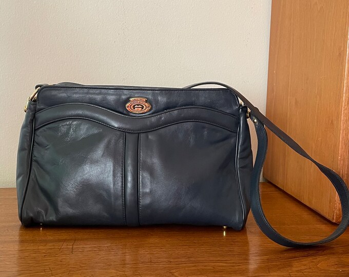 Vintage Designer Etienne Aigner Womens Soft Blue Leather Handbag Purse ...