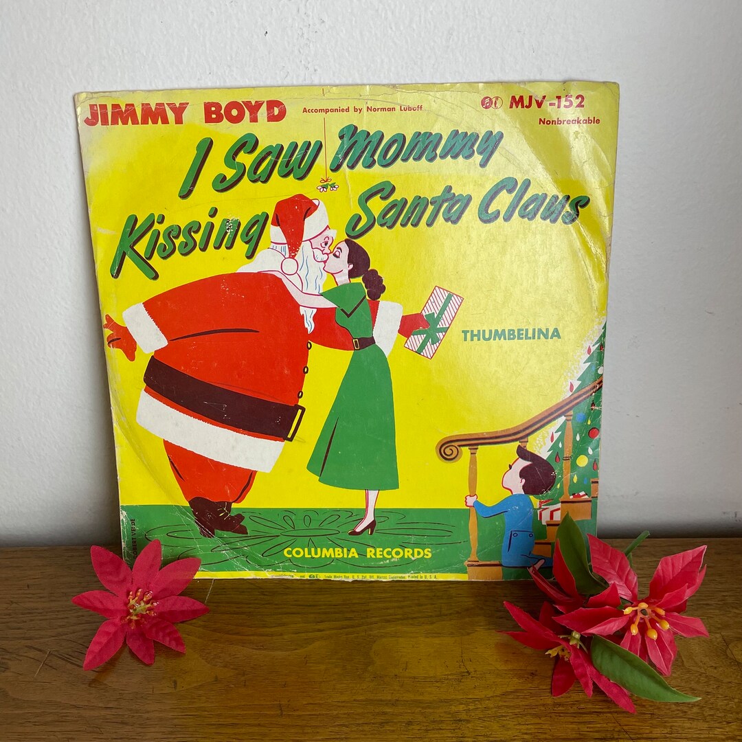Vintage 1950’s Christmas Record 78 RPM I Saw Mommy Kissing Santa Claus ...