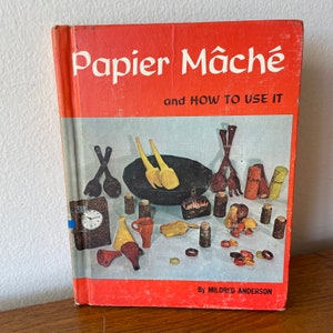 Vintage 60s Papier Mache Craft Book, How to Guide, Figurines ...
