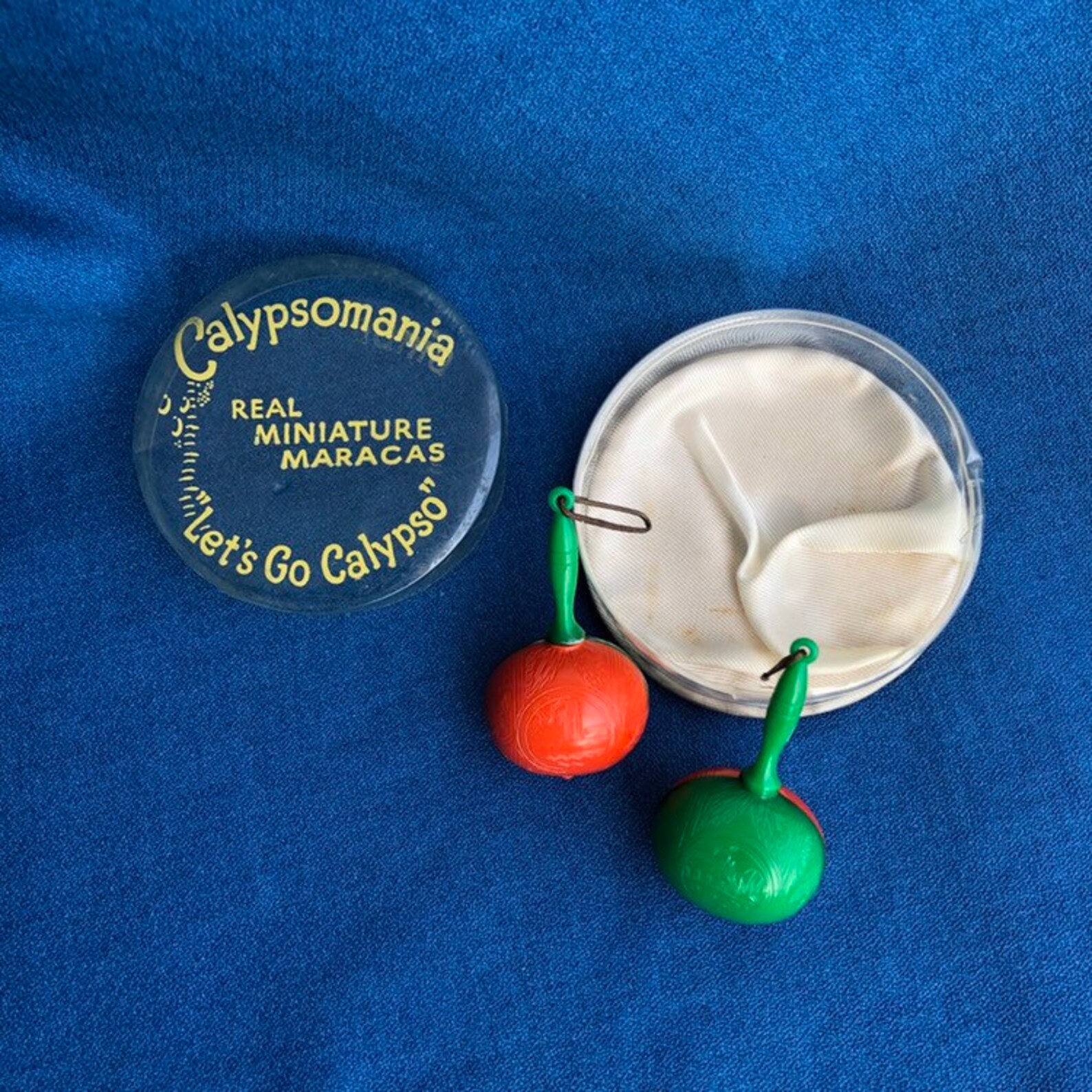 Vintage Calypsomania Miniature Calypso Maracas in Original Box Plastic ...