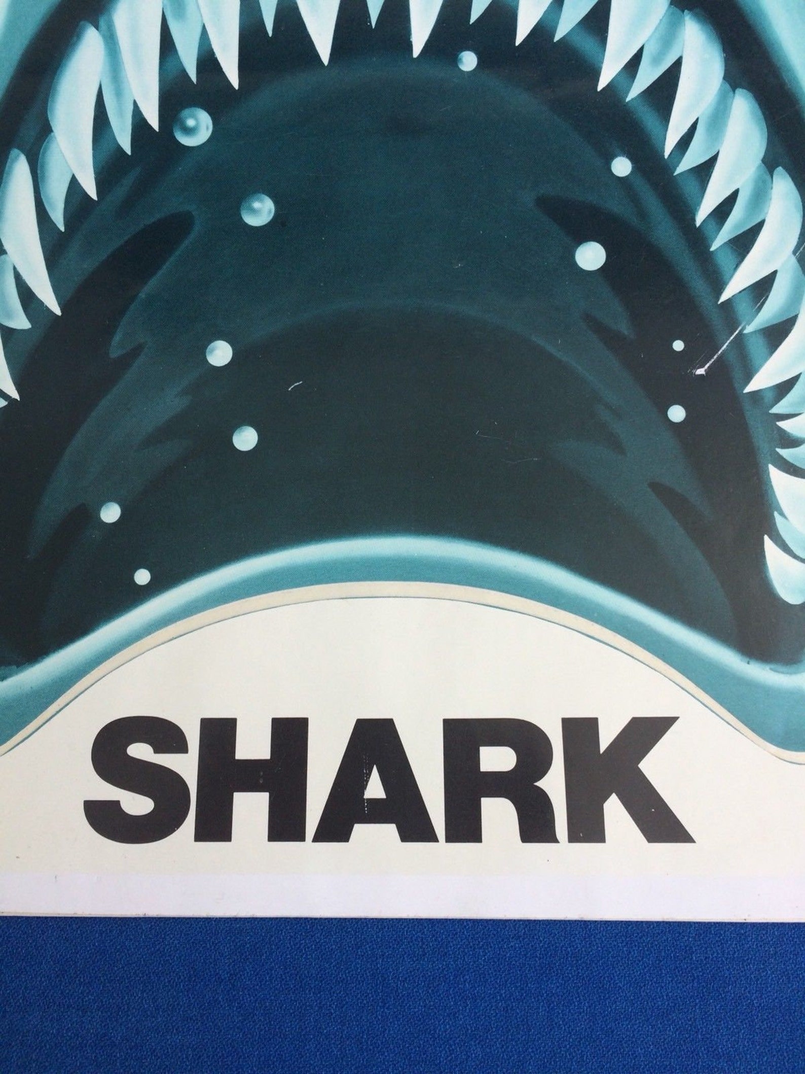 Big 70s Vintage Shark Sticker Crapper Art Jaws Movie Tiki - Etsy