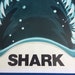 Big 70s Vintage Shark Sticker Crapper Art Jaws Movie Tiki Nautical Sea ...