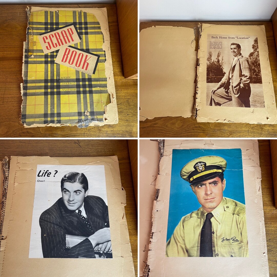 Vintage Movie Star Handmade Scrapbook 30's, 40's, Movie, Film, TV ...