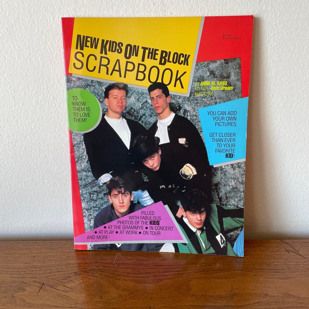 Vintage 80s New Kids on the Block Scrapbook Photo Book NKOTB, Danny ...