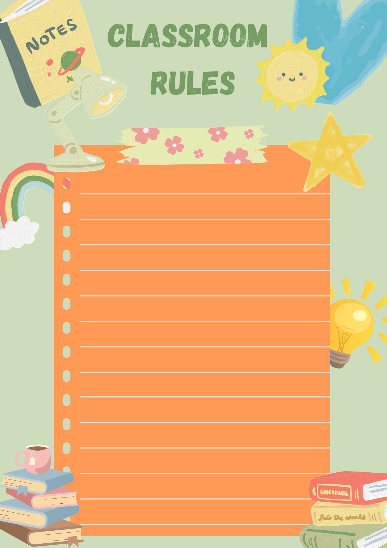 Editable Classroom Rules Poster Template, Classroom Agreement Poster ...