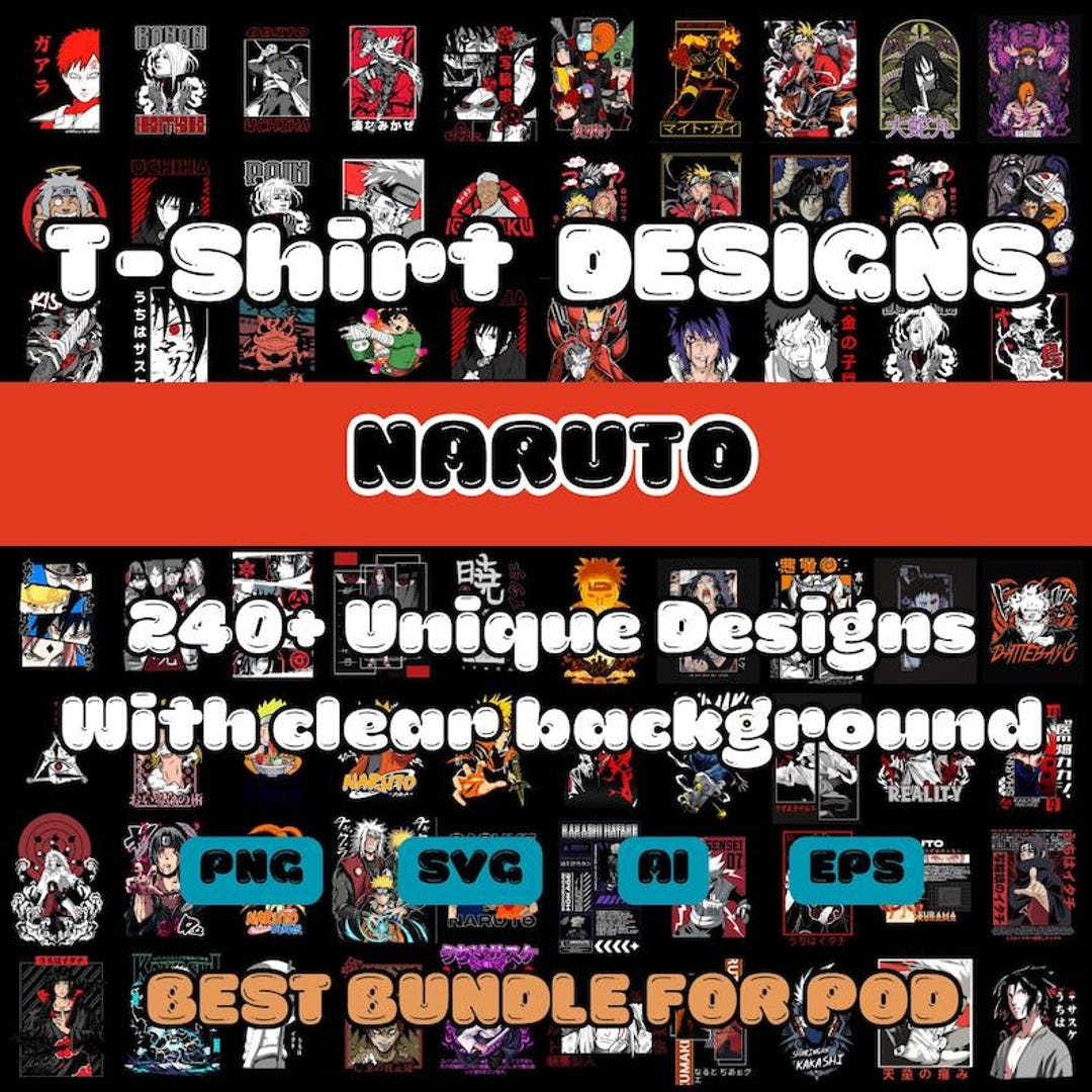 240 Naruto Bundle PNG Designs With CLEAR Background, Naruto PNG, Naruto ...