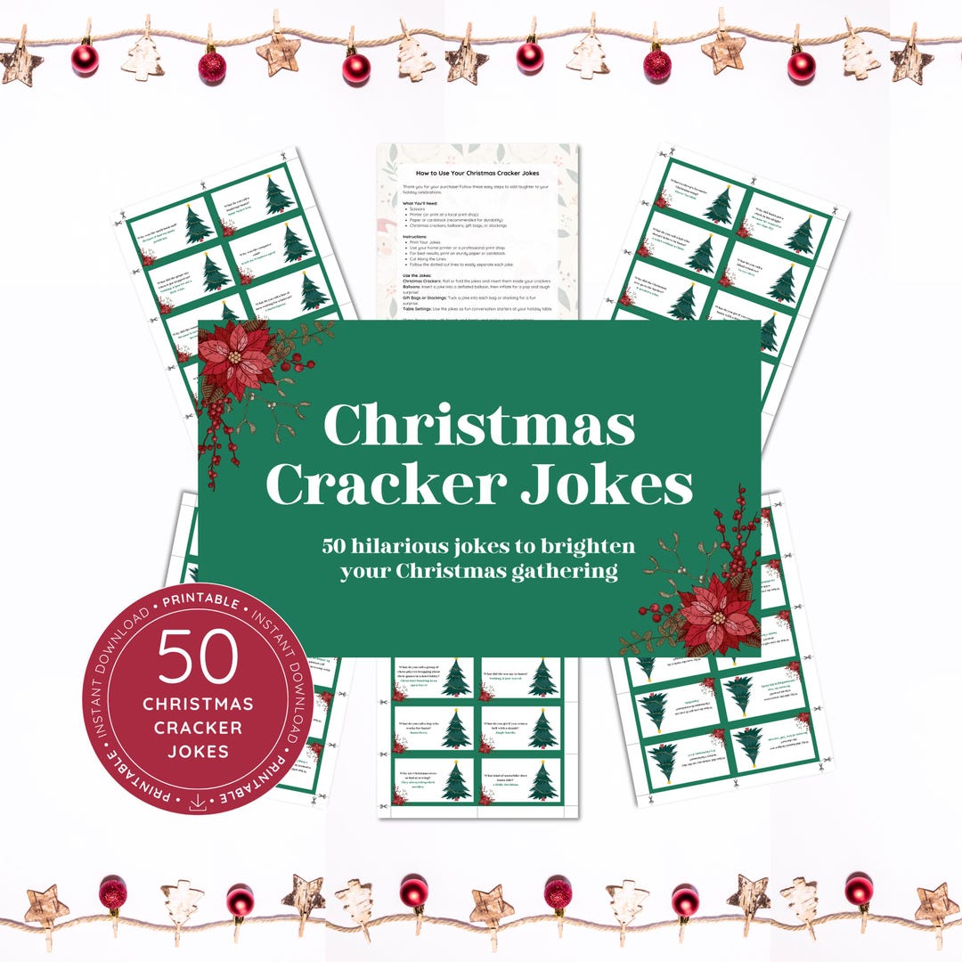 Christmas Cracker Jokes | Printable Jokes | Fun Family Activity ...