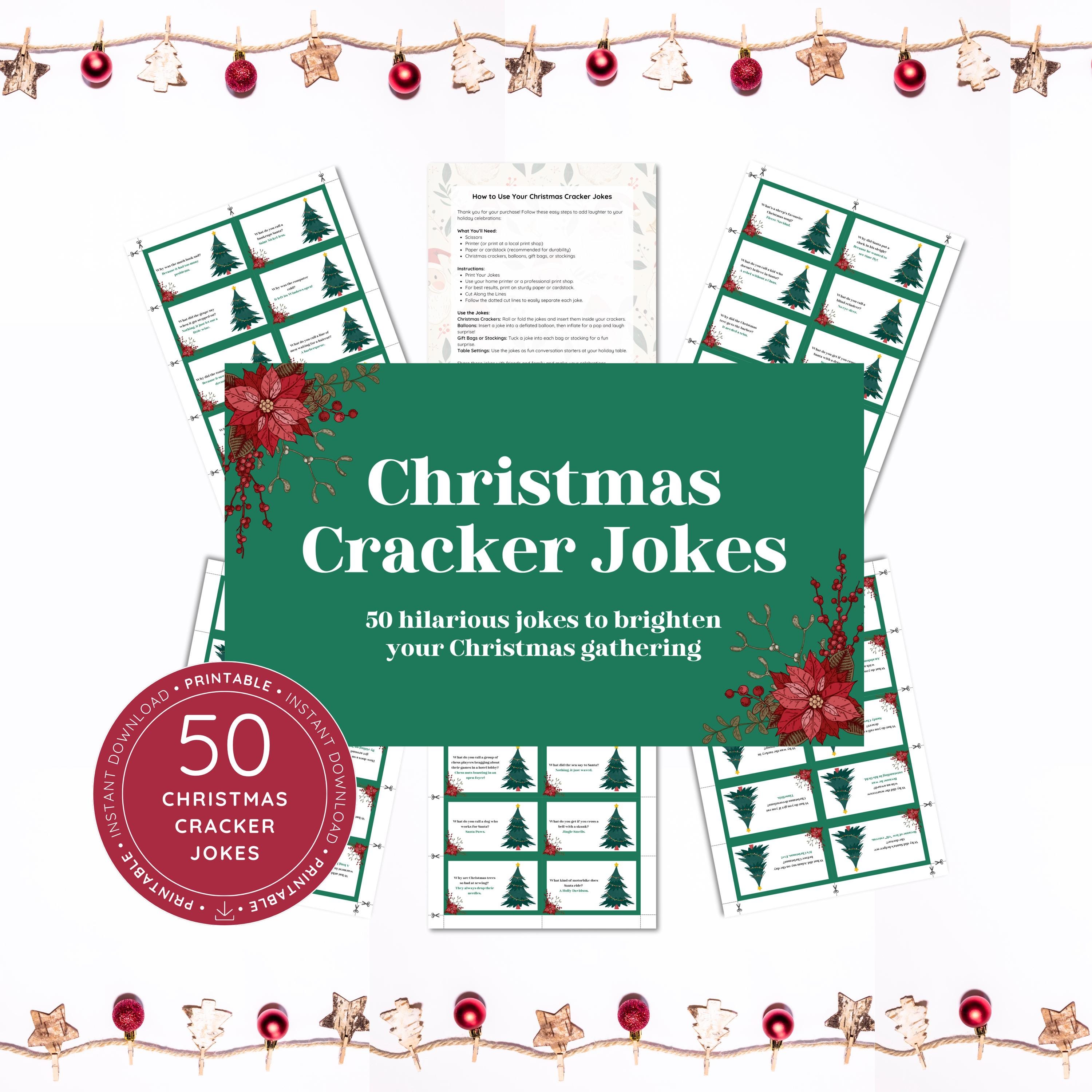 Christmas Cracker Jokes | Printable Jokes | Fun Family Activity ...