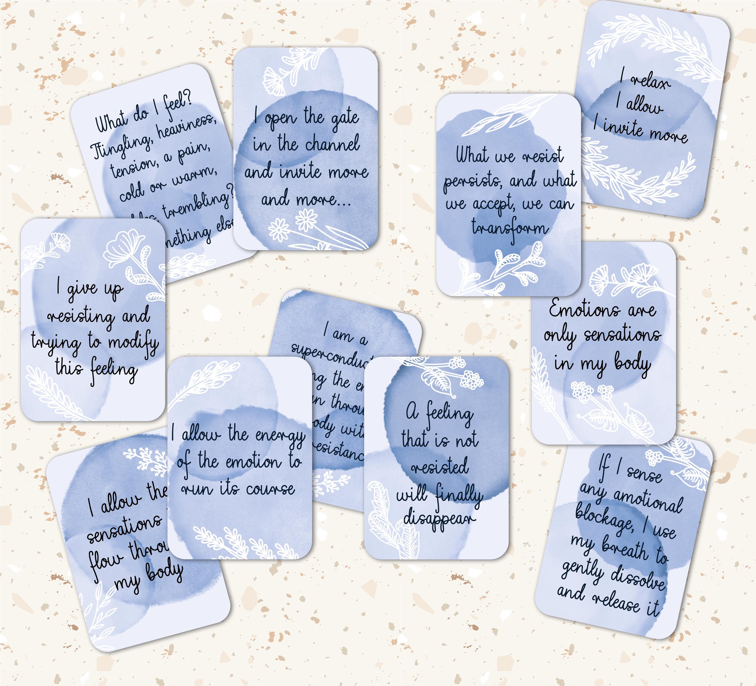 27 Printable Letting Go Technique Affirmation Cards, Inspired by David ...
