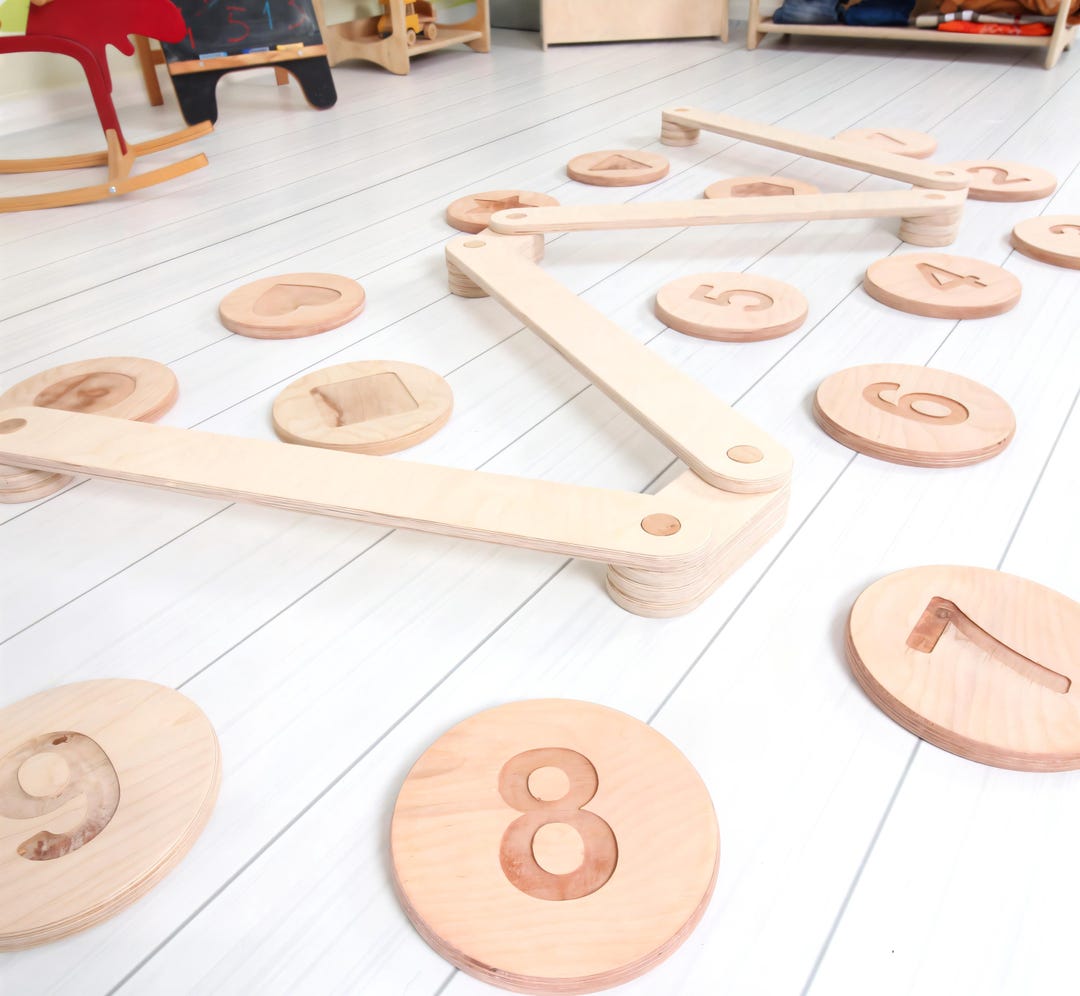 Montessori Toy Balance Beams Set-balance Beam Kids Furniture-waldorf ...