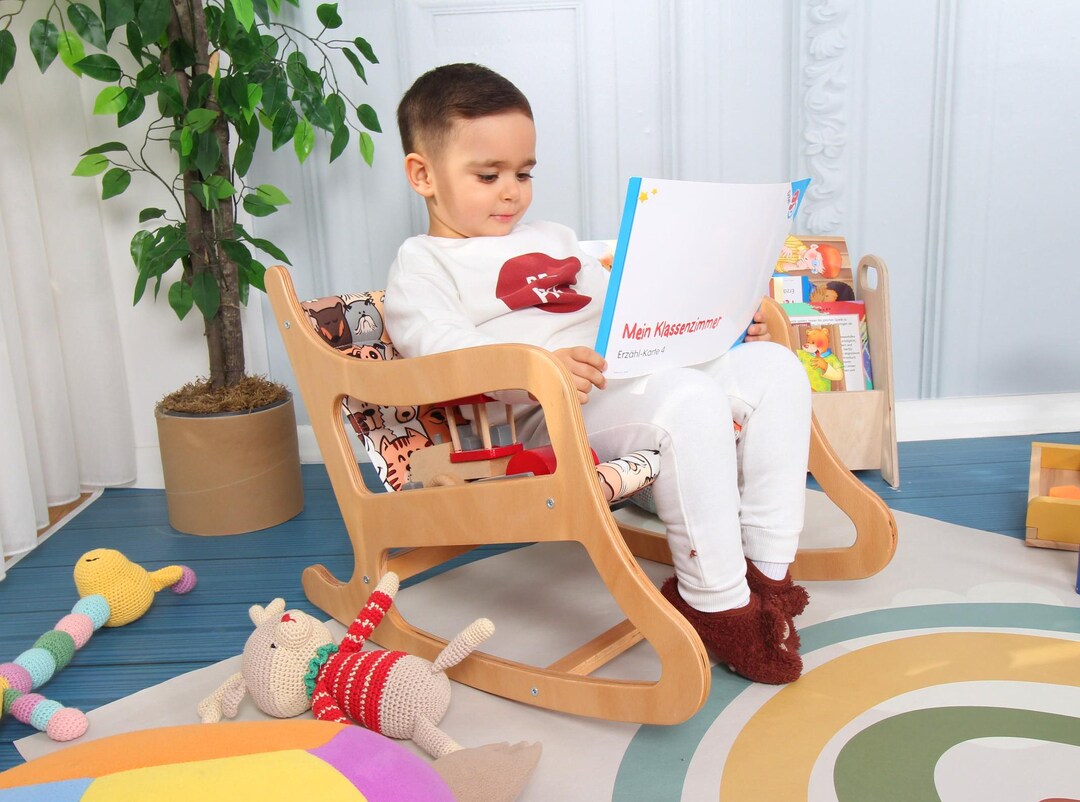 Kids Chair Wooden Rocker Chair-childs Rocking Chair-chair for Kids-1st ...