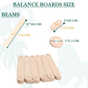 Balance Beam Kids Furniture-waldorf Toy-stepping Stones-balance Board ...
