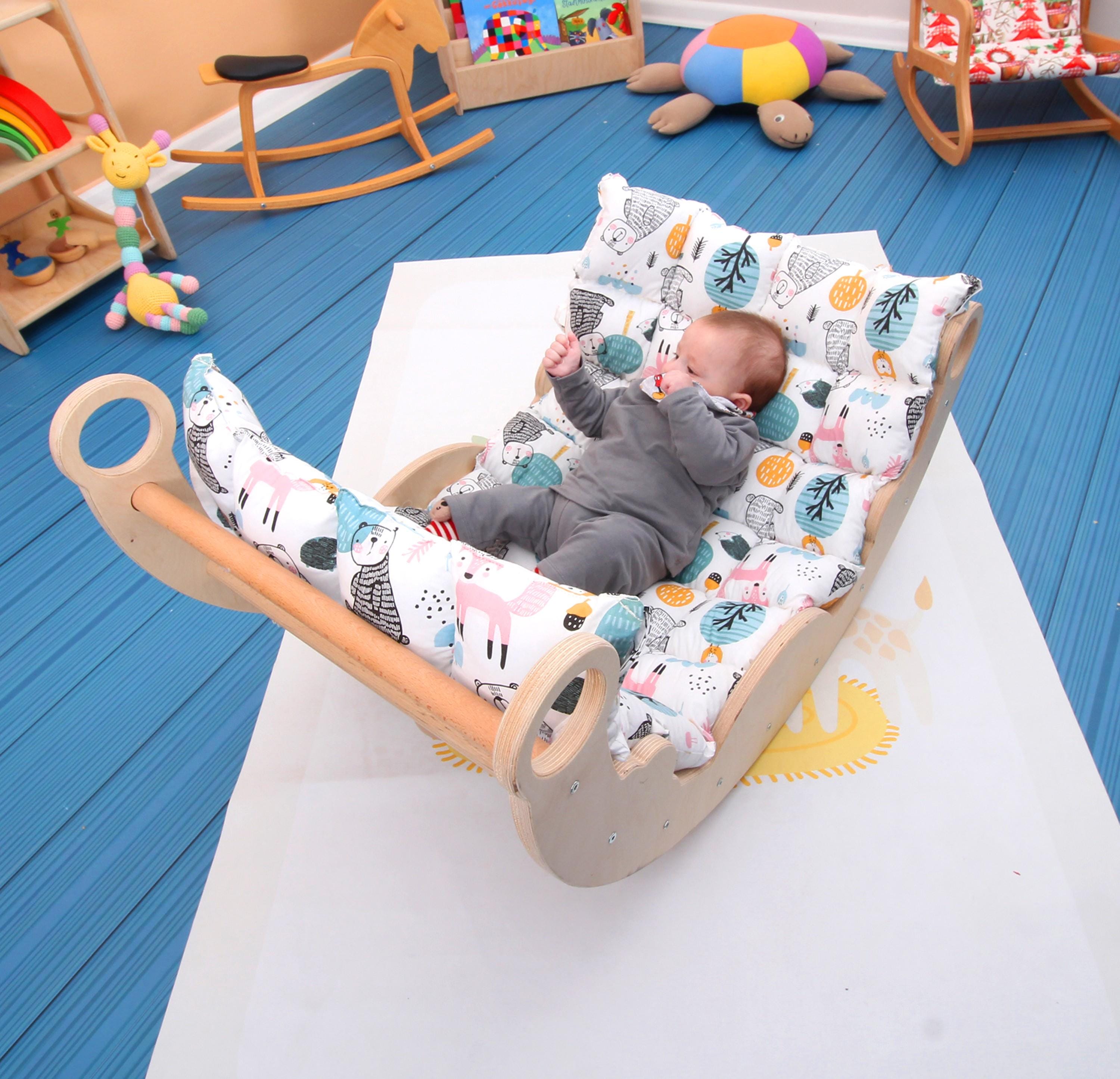 Montessori Climber Cushions-kids Floor Pillow-rocker Cushion-climbing ...