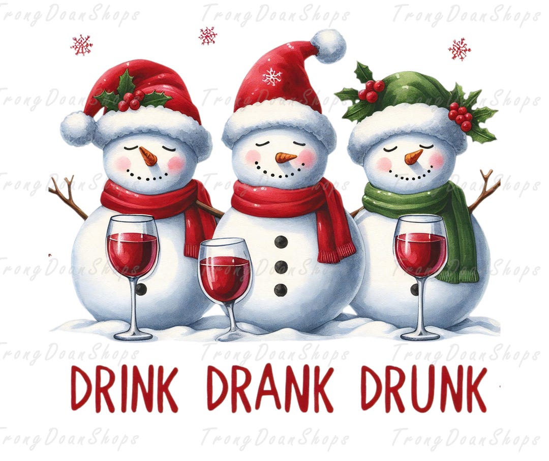 Drink Drank Drunk Png, Snowman Drinking Png, Christmas Season Png ...