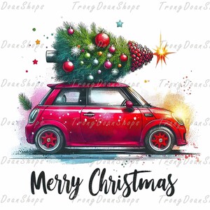 Christmas 4 Seater Car Png, Santa Car PNG, Holiday Gift Delivery ...