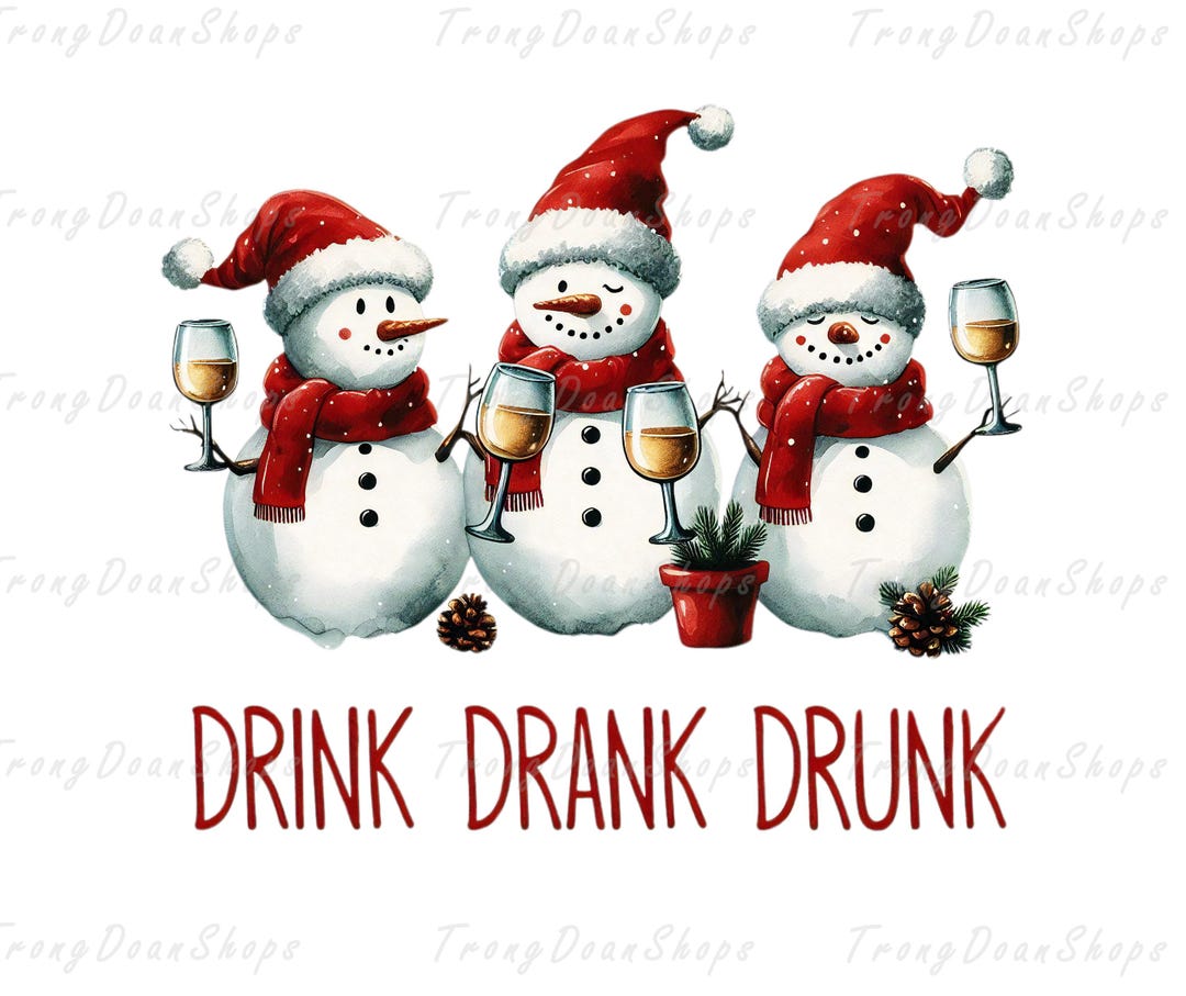 Drink Drank Drunk Png, Snowman Drinking Png, Christmas Season Png ...