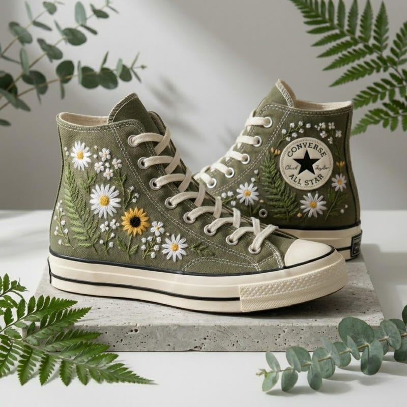 Yellow Red Green Converse - Etsy