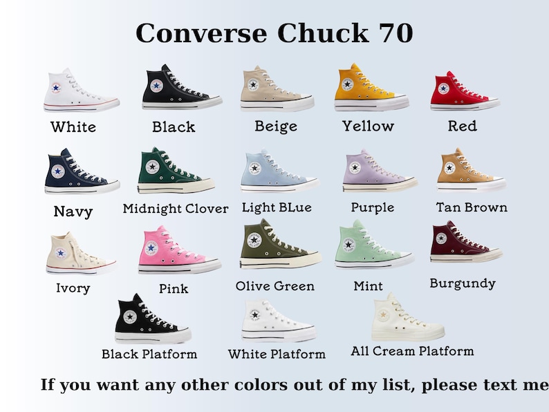 Embroidered Floral Converse: Book Lover High Top Sneakers - Etsy