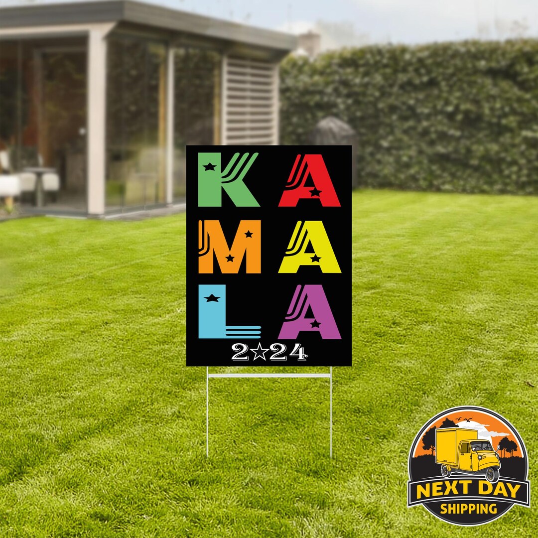 Kamala 2024 Yard Sign, Kamala Harris, Democrat Gift, Political Lawn ...