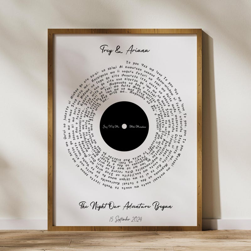 Song Lyric Art - Etsy