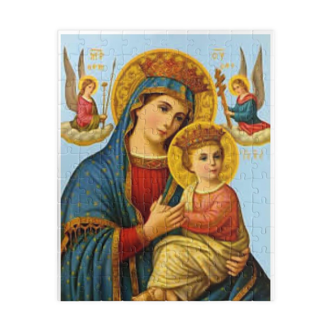 Jesus Christ and Mary Puzzle (110) - Etsy