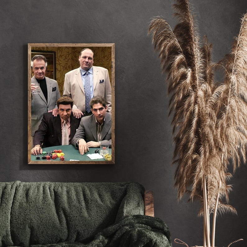 The Sopranos Poster Iconic TV Series Art, Classic Mafia Drama Decor ...