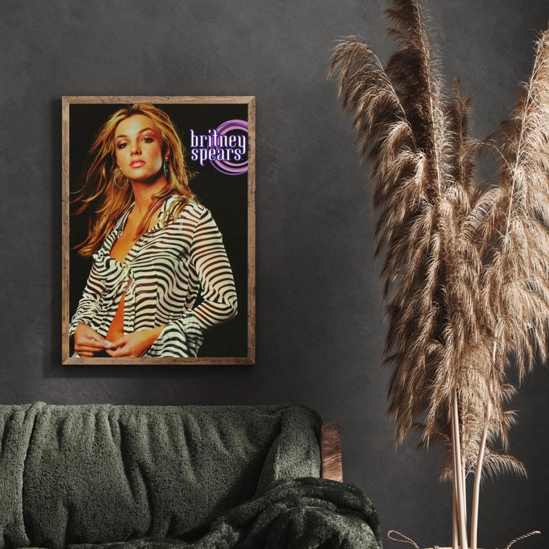 Britney Spears Vintage 2000s Poster Pop Icon Wall Art, Retro Music ...