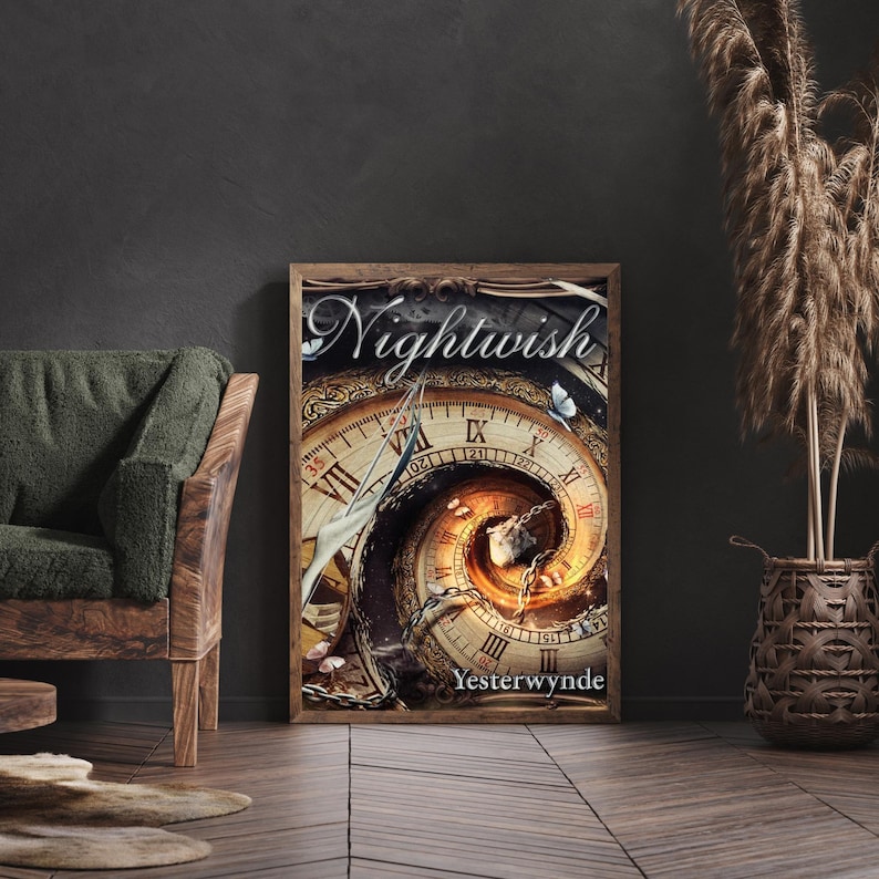 Nightwish Yesterwynde Poster 2024 Album Art, Symphonic Metal Aesthetic ...