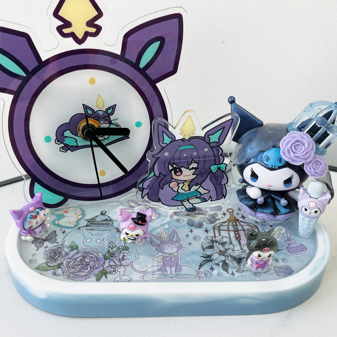 Kuromi X Principal Yuumi Gothic Lolita Style Handmade Desk Organization ...