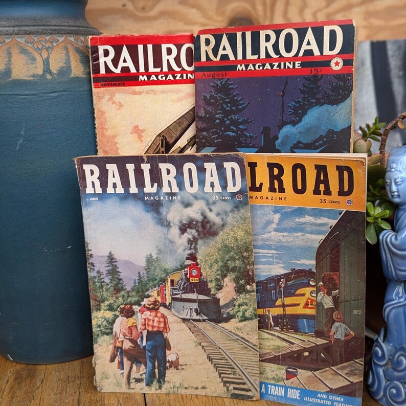 Railroad Magazines Set of 4 1940s and 50s - Etsy
