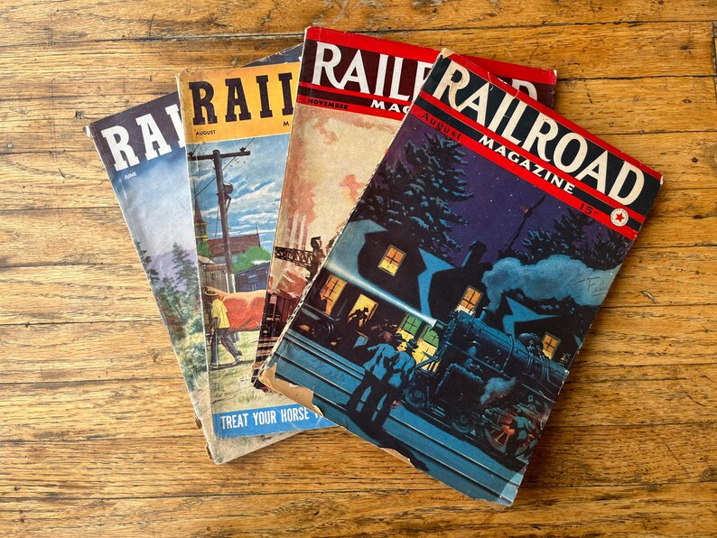 Railroad Magazines Set of 4 1940s and 50s - Etsy