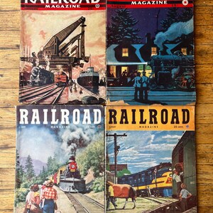 Railroad Magazines Set of 4 1940s and 50s - Etsy