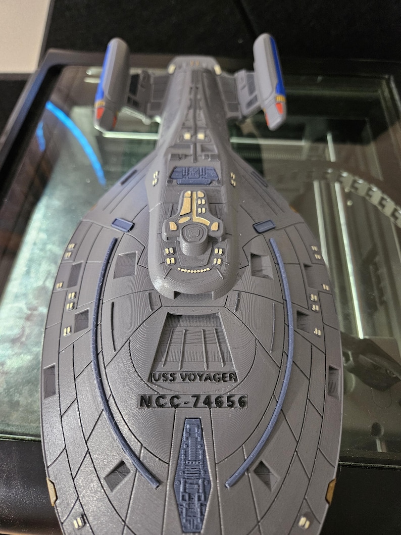 USS Voyager NCC-74656 3D Printed Model - Etsy