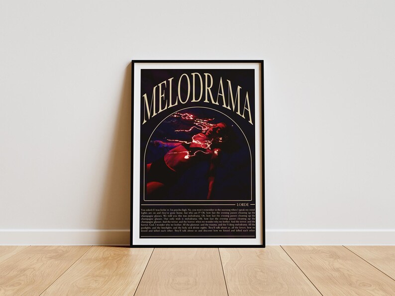 Lorde Melodrama Printable Poster Digital Download Print Wall Art Music ...