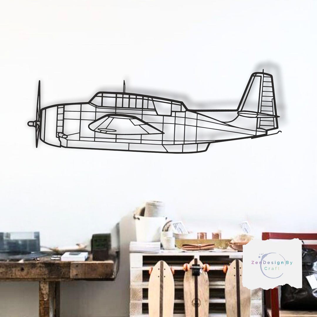 TBM-3N Avenger Metal Aircraft Wall Art: 3D Aviation Decor - Etsy